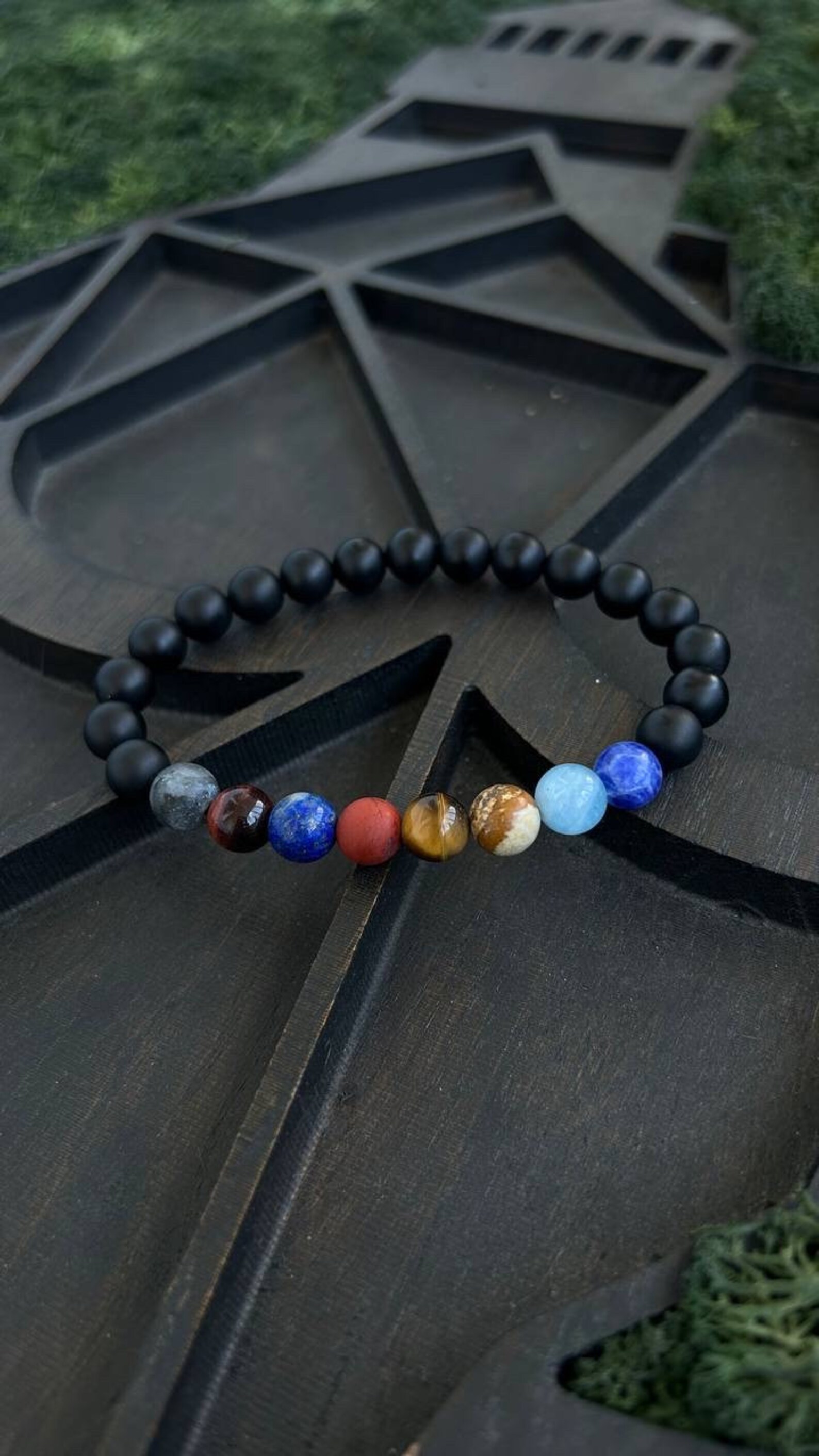 Solar System Bracelet a Parade of Planets Made of Natural Stones ...