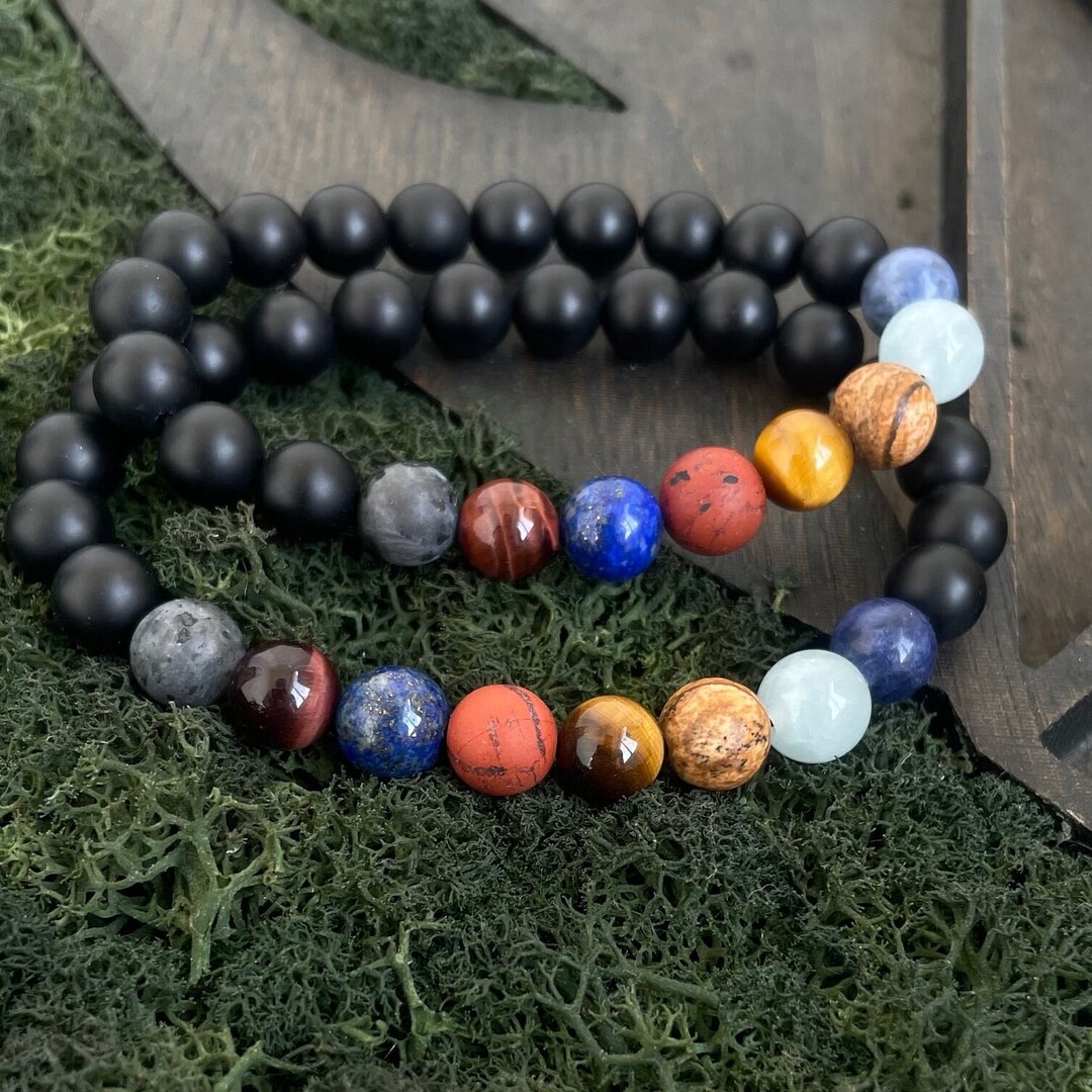 Couple Solar System Bracelets Planet, Universe Solar System Bracelet ...