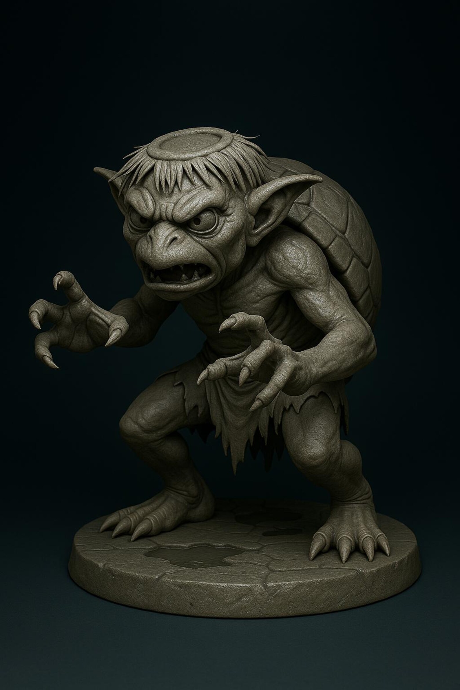 Evil Kappa Figurine: Japanese River Monster 3D Model (STL) - Etsy