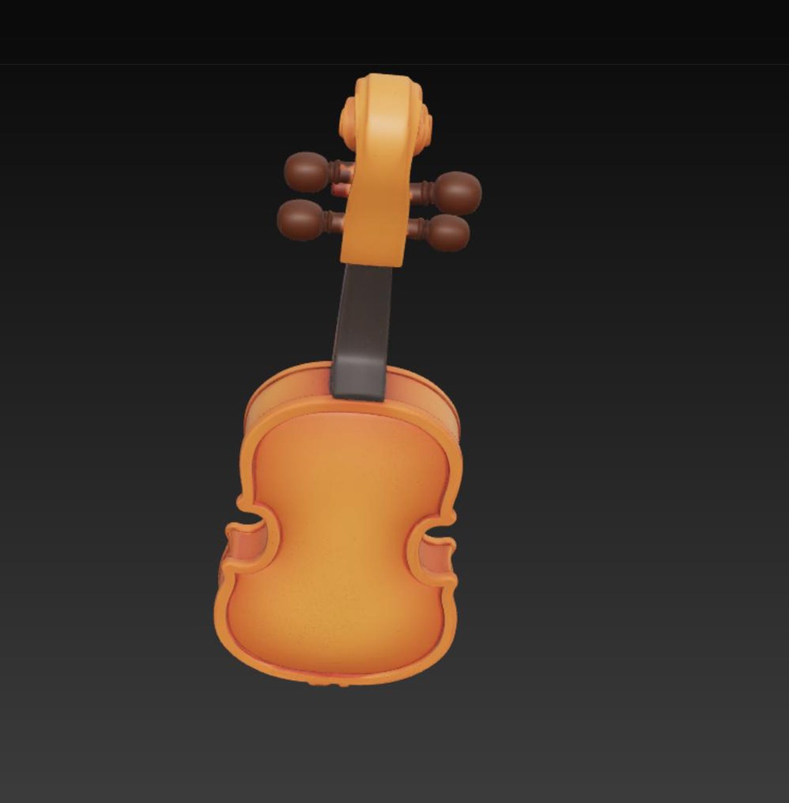 Cute Cartoon Violin 3D Model – STL & GLB Files | Printable Music Decor ...