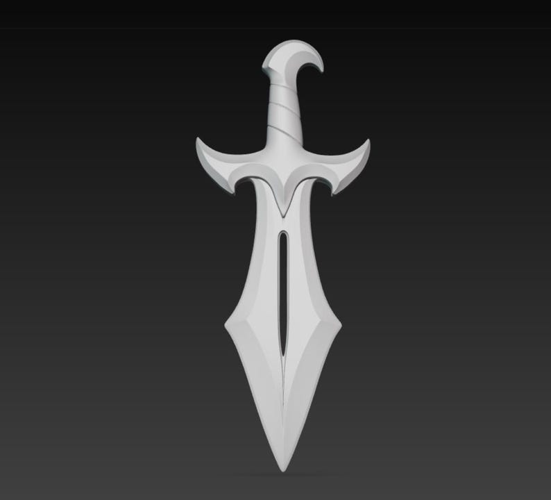 Fantasy Dagger STL File – 3D Printable Decorative Knife, Epic Sword ...