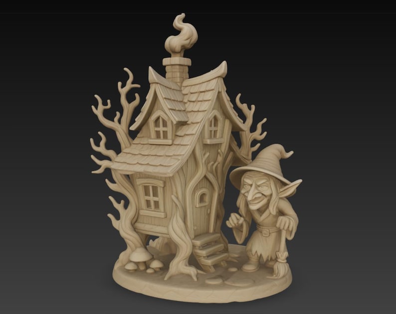 Baba Yaga Hut STL File: Slavic Witch House 3D Print, Halloween Decor - Etsy