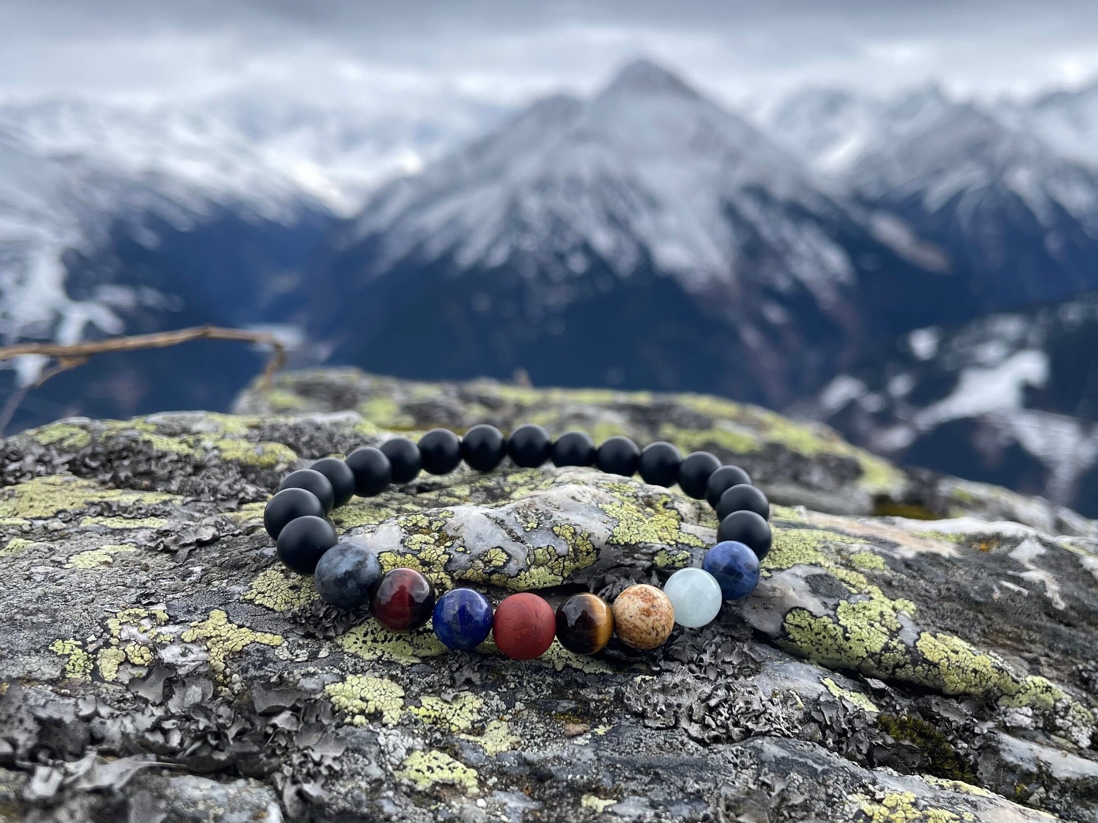 Solar System Bracelet a Parade of Planets Made of Natural Stones ...