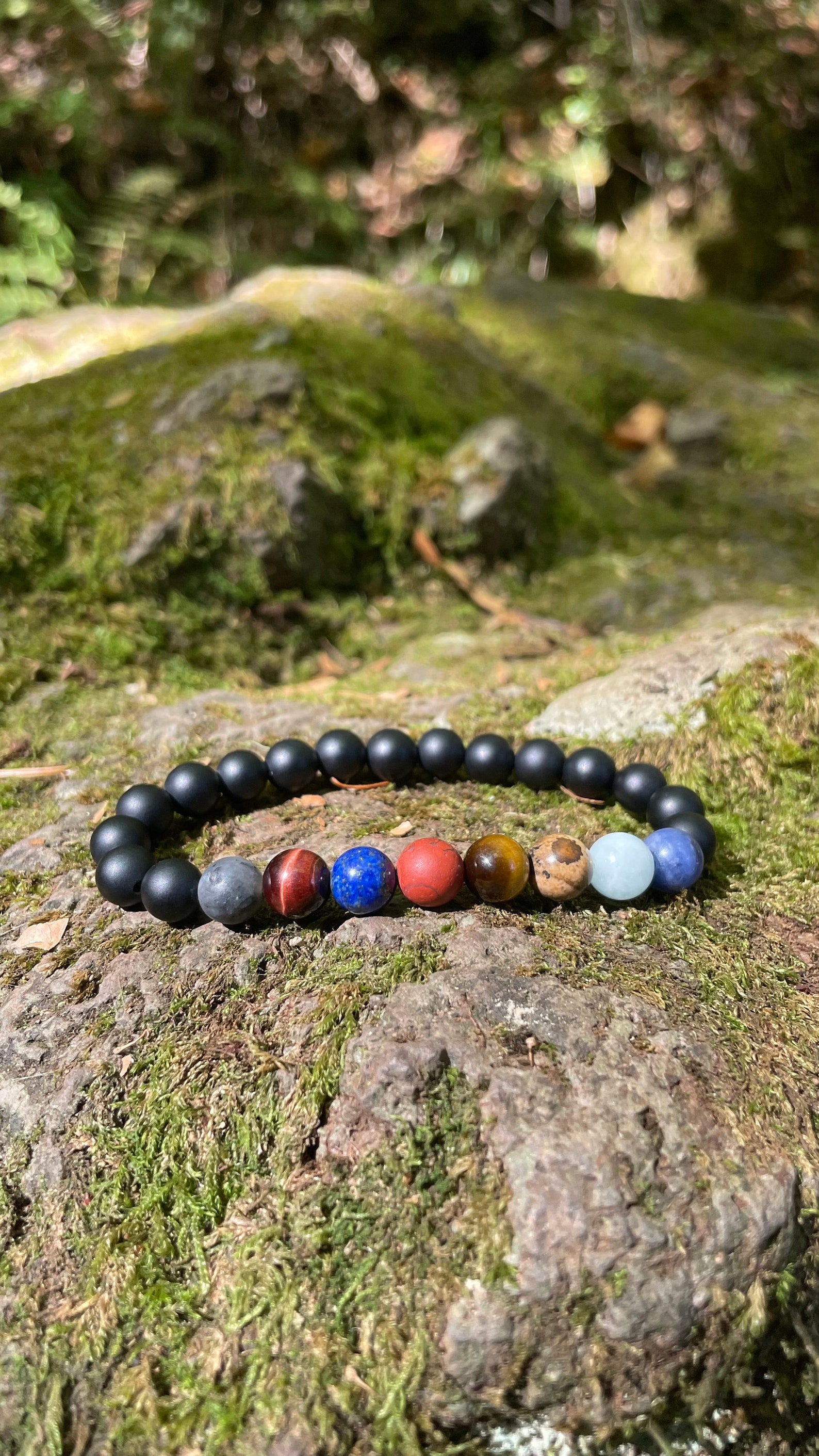 Solar System Bracelet a Parade of Planets Made of Natural Stones ...