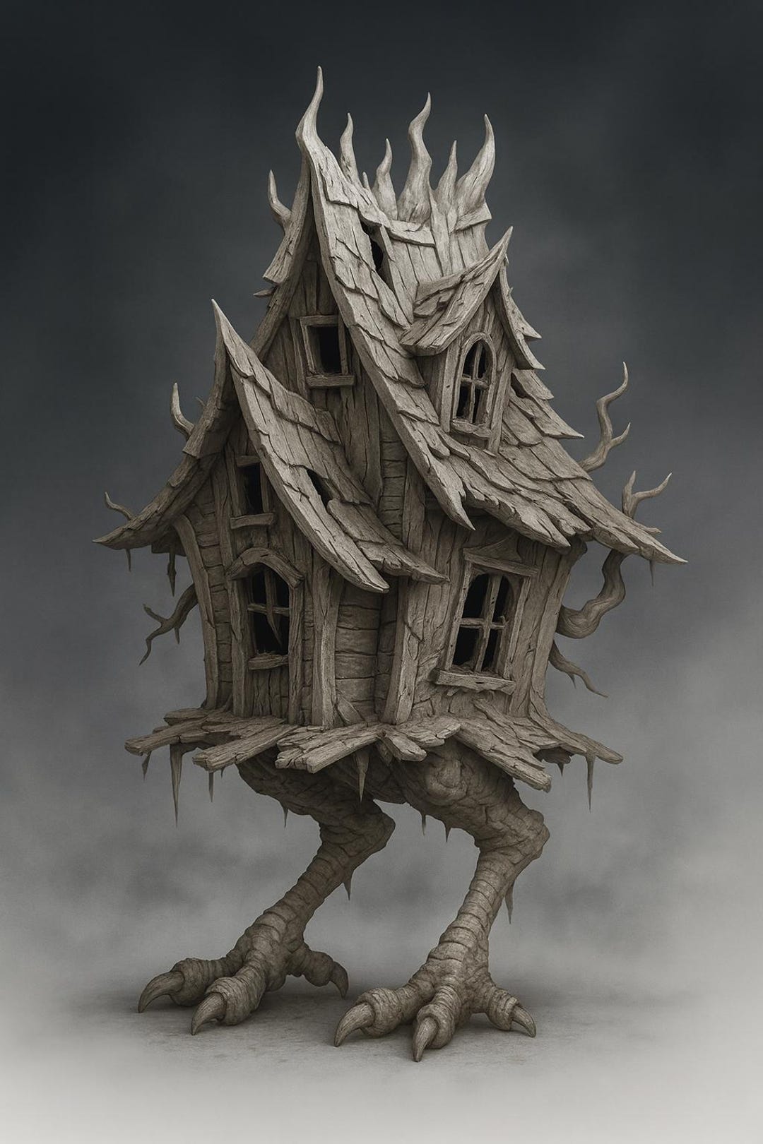 Baba Yaga's Hut STL File: Slavic Folklore 3D Printable Model (digital ...