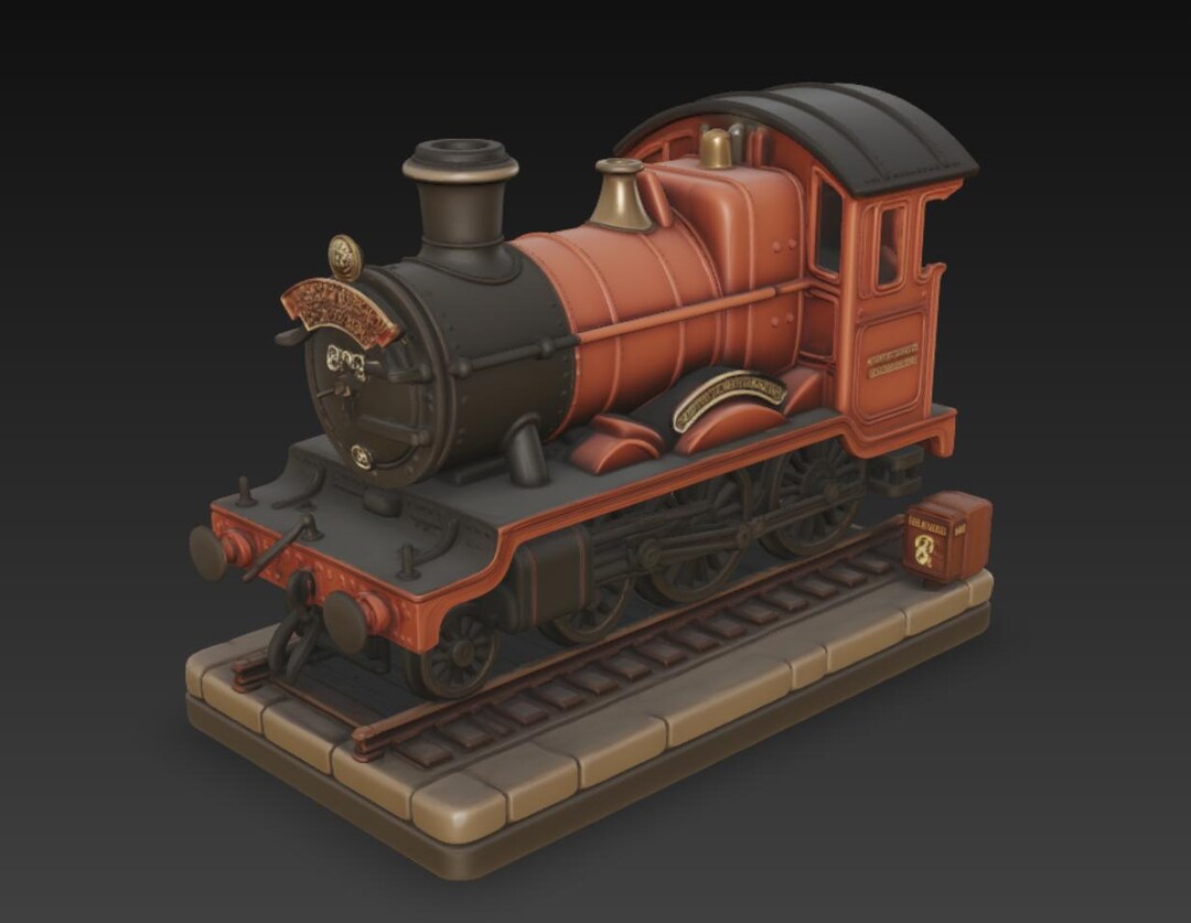 Magic Train 3D Model | Wizard Express Locomotive | 3D Printable Fantasy ...