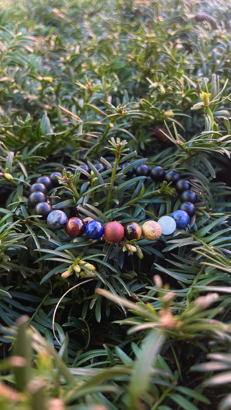 Solar System Bracelet a Parade of Planets Made of Natural Stones ...