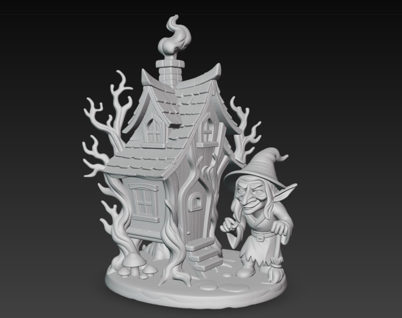 Baba Yaga Hut STL File: Slavic Witch House 3D Print, Halloween Decor ...