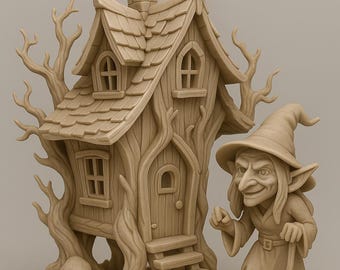 Baba Yaga Hut STL File: Slavic Witch House 3D Print, Halloween Decor - Etsy
