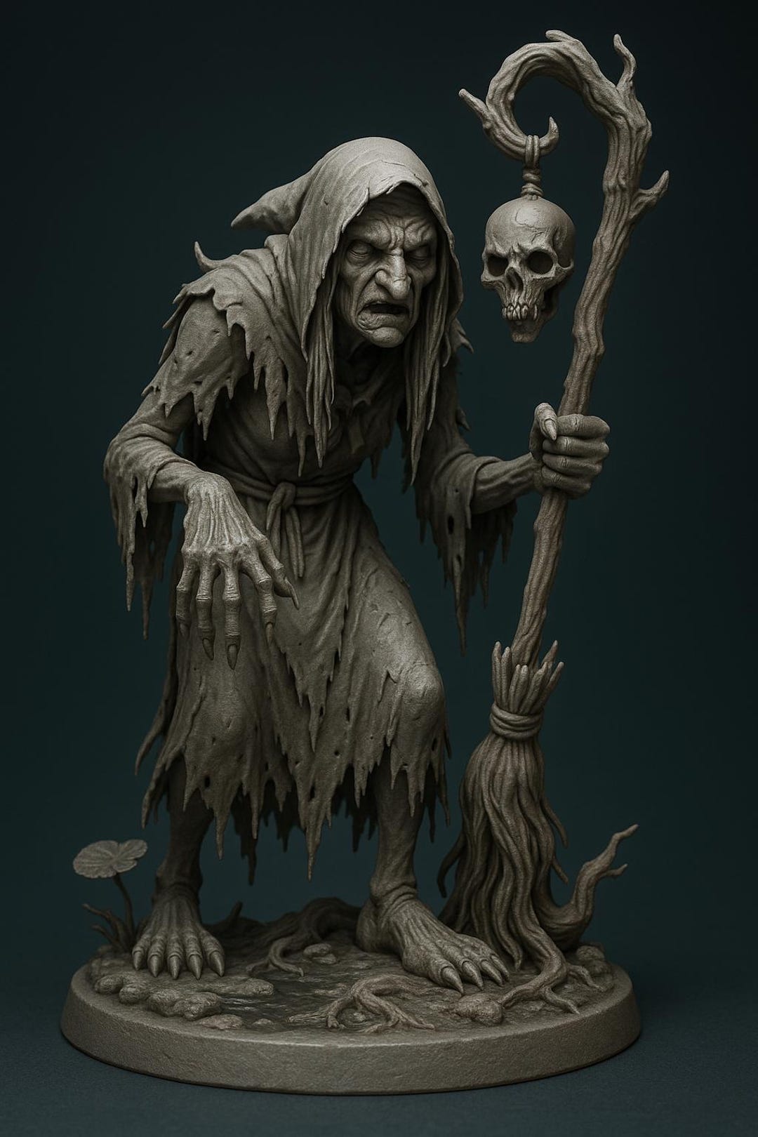Dark Forest Witch Figurine STL File - Baba Yaga Hag (digital Download ...