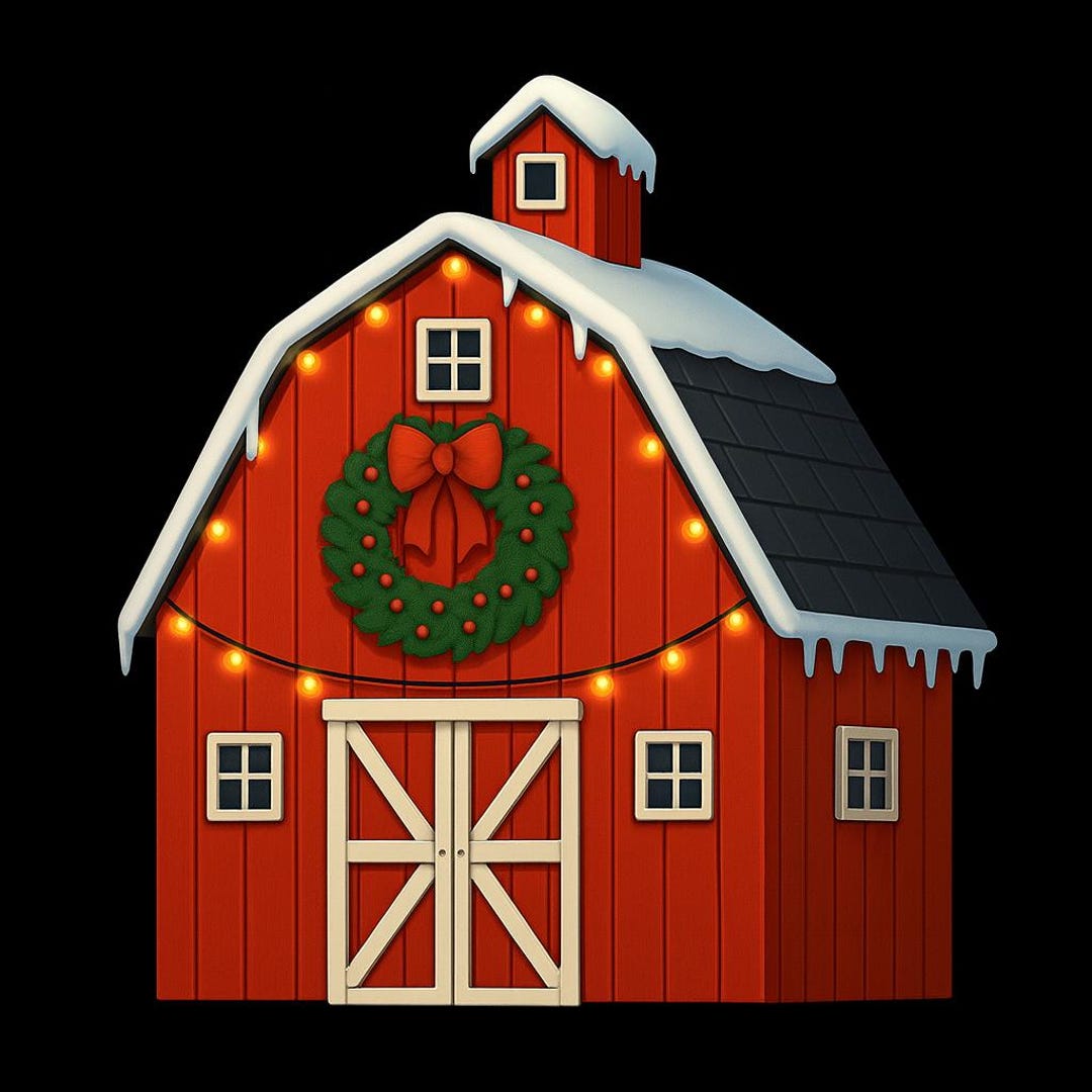 Christmas Barn STL + GLB – Cute Red Barn for 3D Printing, Holiday ...