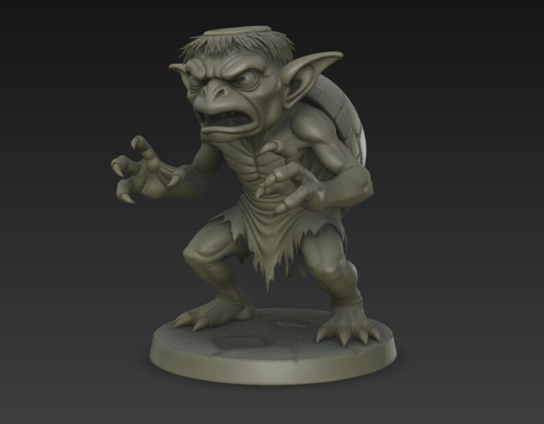 Evil Kappa Figurine: Japanese River Monster 3D Model (STL) - Etsy