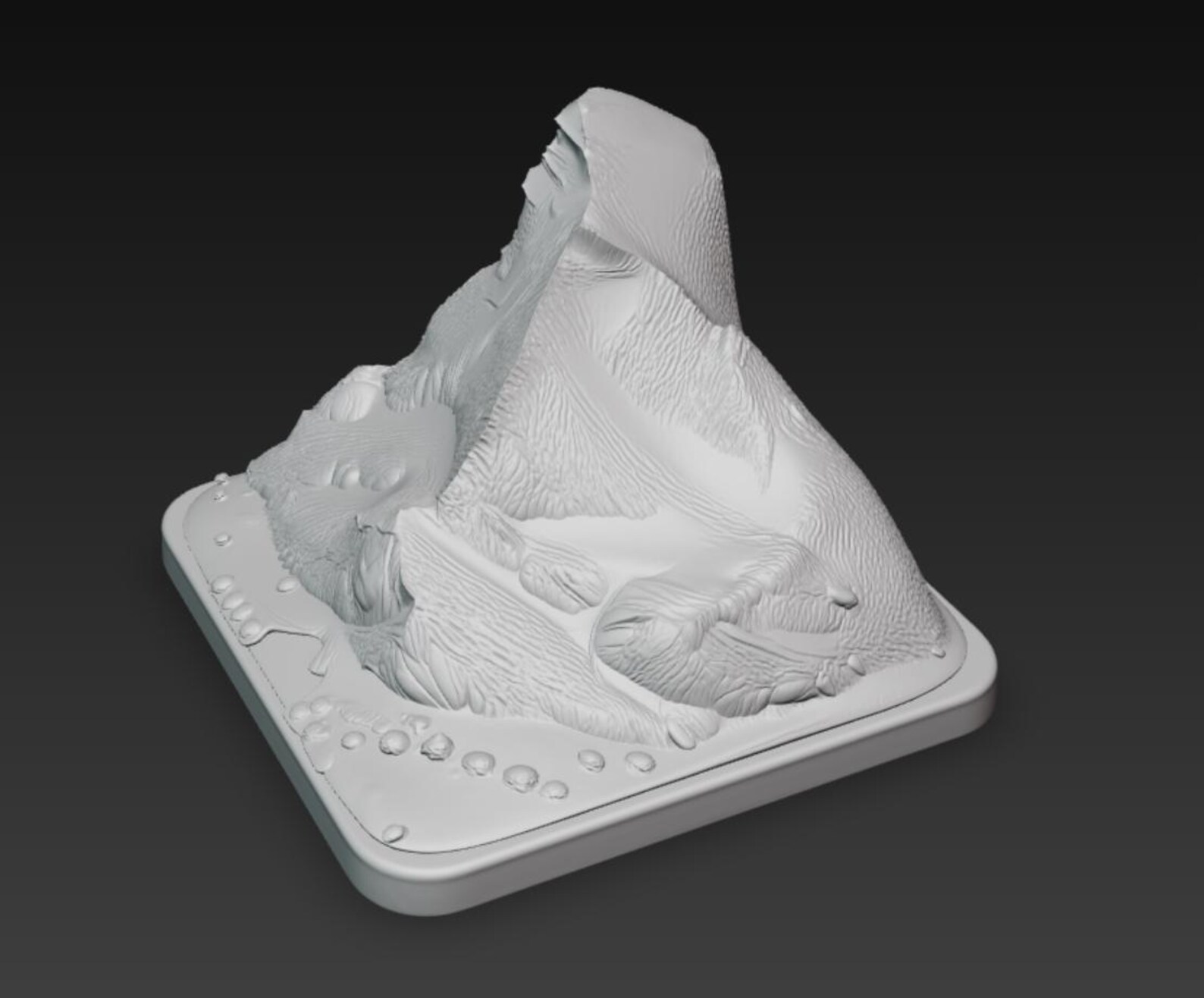 Matterhorn-inspired Mountain STL – Swiss Alps Art Diorama, 3D Printable ...