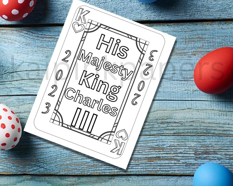 King Charles III Coronation Day Colouring Page Coronation Day - Etsy