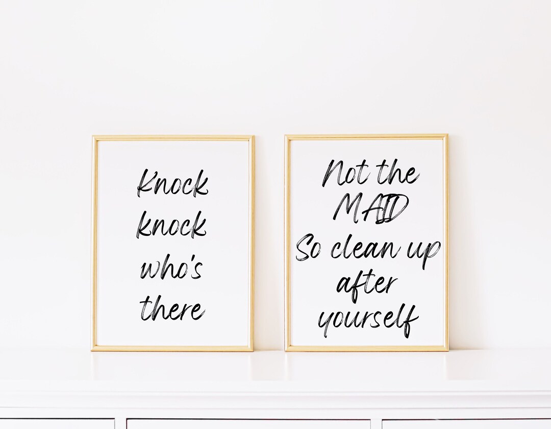 Funny Bathroom Sign Set: Restroom Humor Decor (digital Download) - Etsy