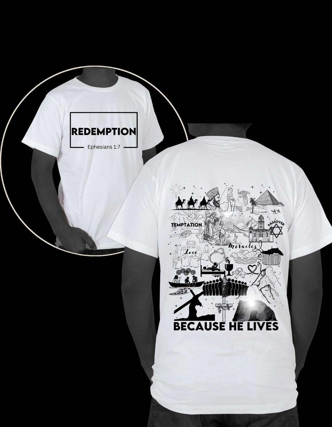 Redemption Christian T-shirt, Ephesians 1:7, Jesus Love, Unisex Fit - Etsy