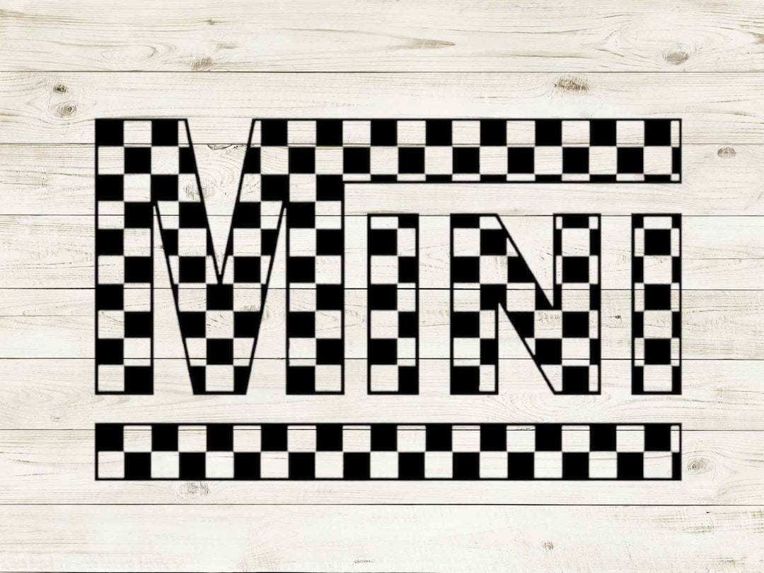 Checkered Retro Mini Svg, Mini Svg, Toddler Png, Toddler Svg, Kid Svg ...