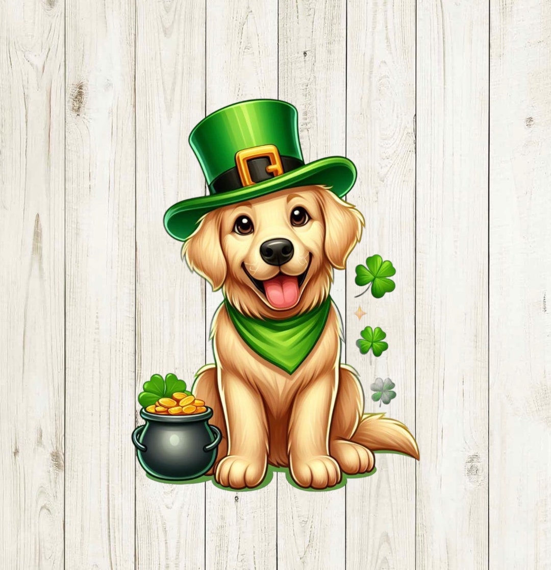 St Patrick's Day Puppy PNG, St Patty's Day Png, Shamrock Puppy Png ...
