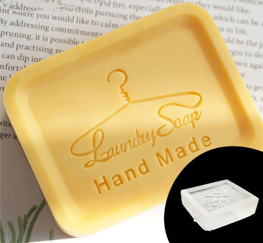 Handmade Laundry Soap Custom Stamp Acrylic Natural Transparent Custom ...
