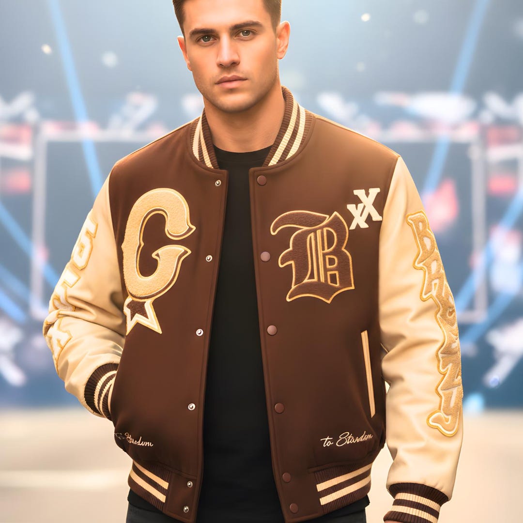 Custom Varsity Letterman Jacket: Breezy Bowl Style, Personalized Name ...