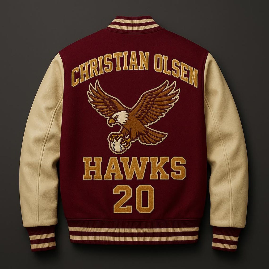 Custom Varsity Jacket: Personalized Embroidered Letterman Jacket - Etsy