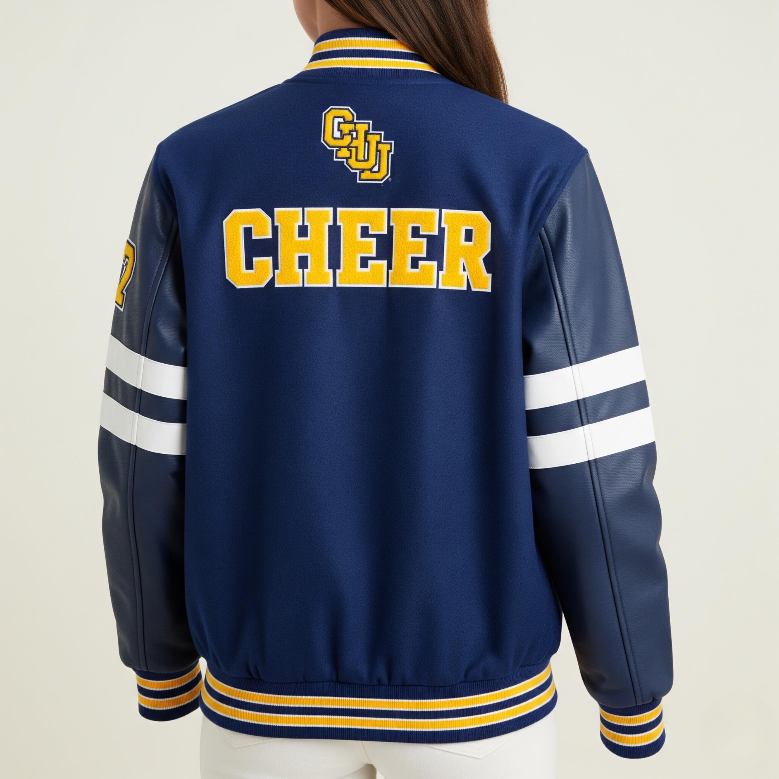 Custom Cheerleader Varsity Jacket: Personalized Letterman Jacket ...