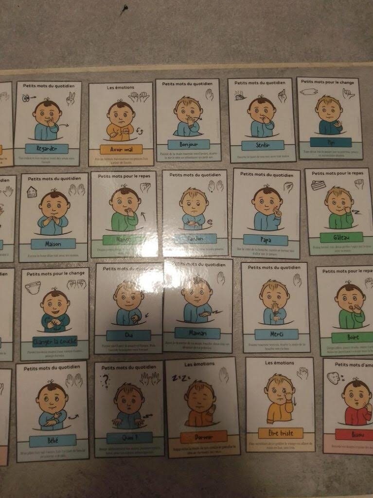 Pictogram Sign Languages Autistic Baby Montessori Deaf Mute - Etsy