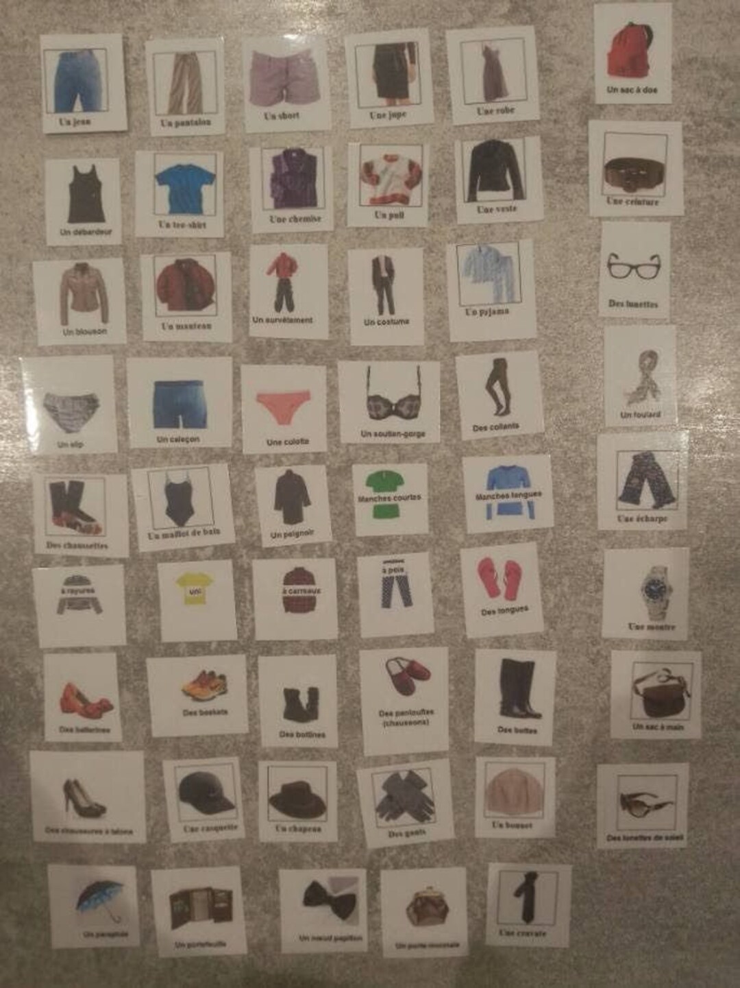 Pictograms Clothing Pecs Montessori TSA Organization Autonomy - Etsy