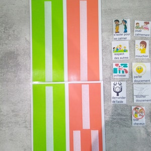 Rules of Life Table Behavior Pictograms Prohibited Autistic Montessori ...