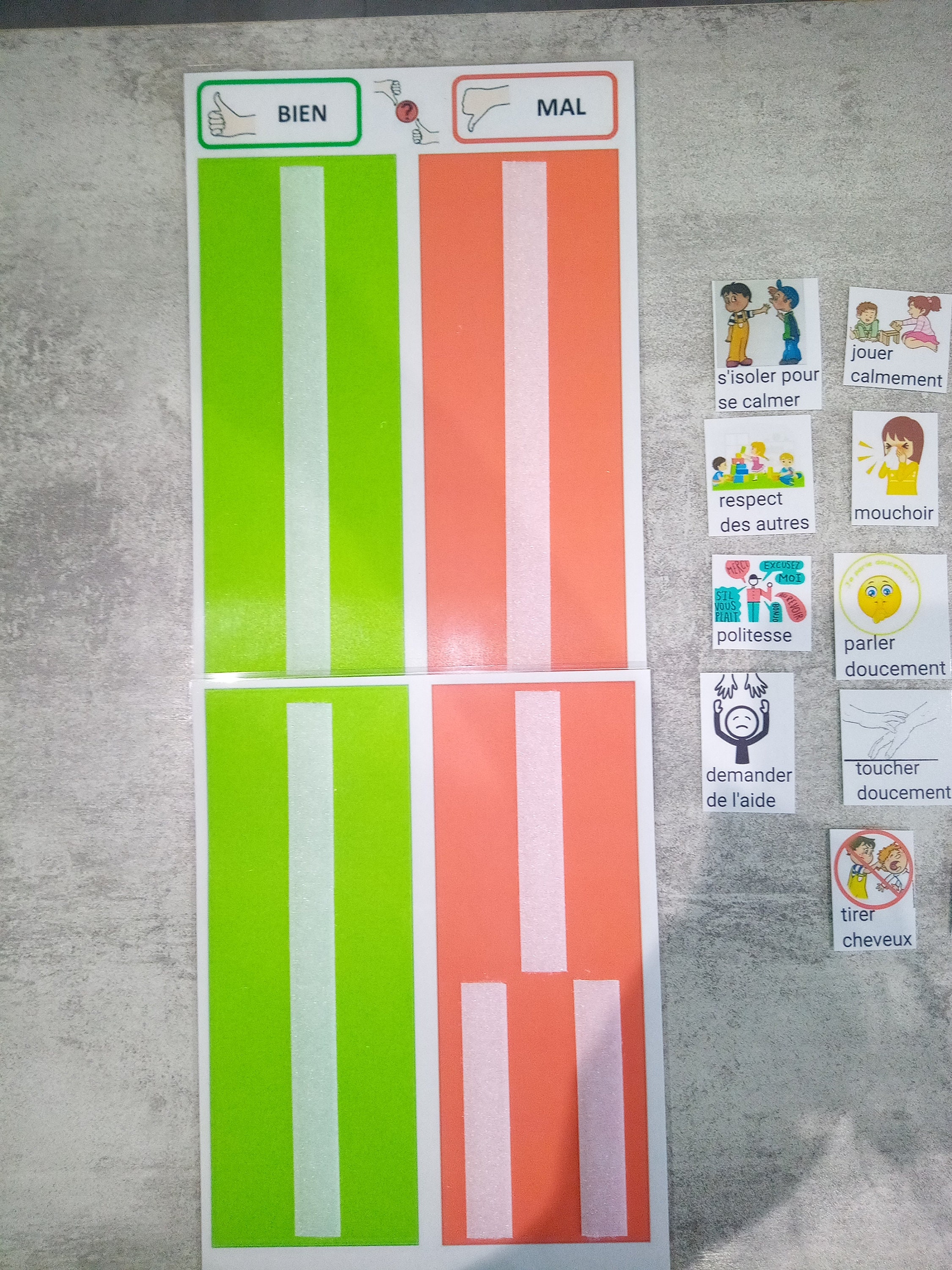 Rules of Life Table Behavior Pictograms Prohibited Autistic Montessori ...