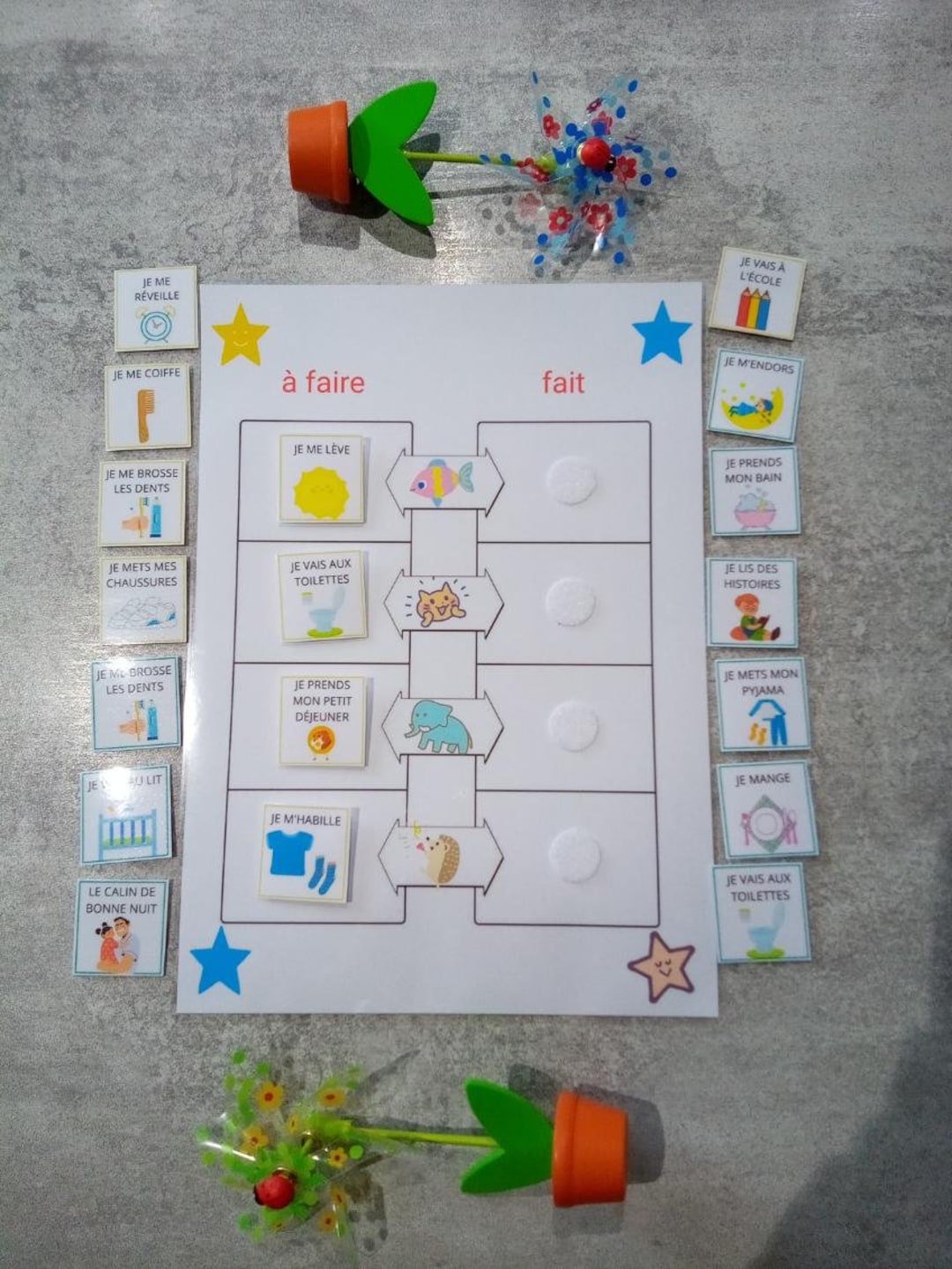 Routine To-do List for Autistic Children, Montessori-inspired ...