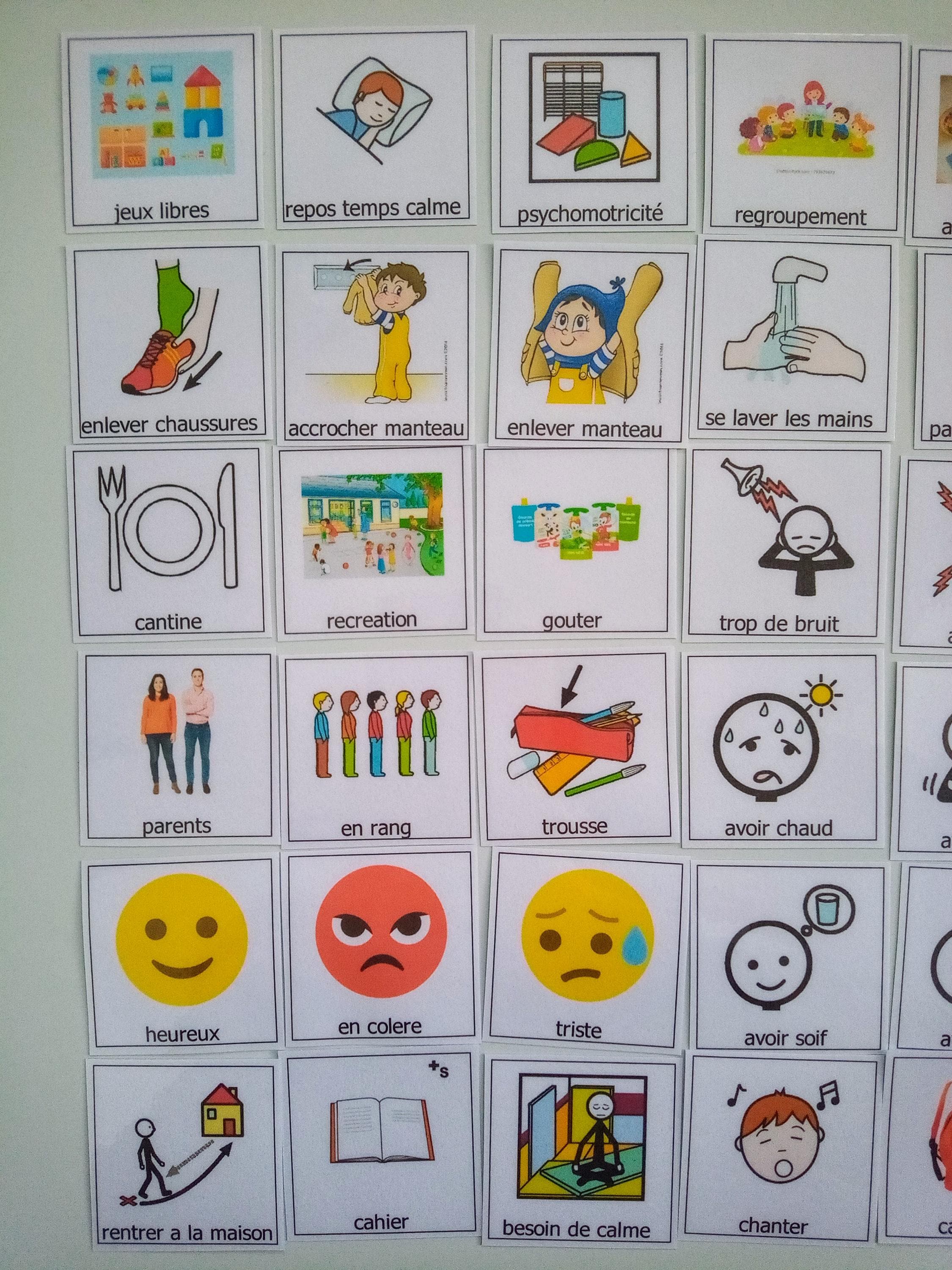 Pictogrammes pecs makaton aesh école crèche IME uema lieux ...