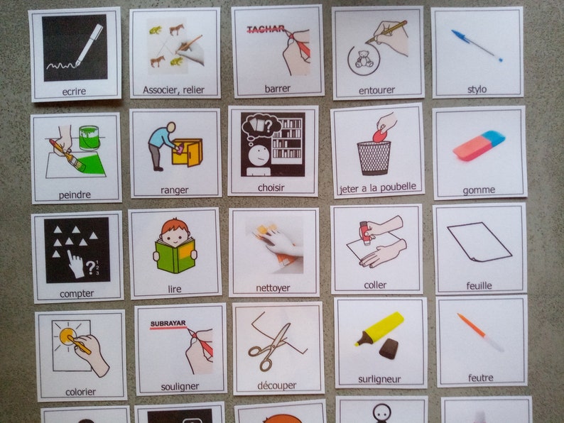 Pictogrammes pecs consignes école aesh - Etsy France
