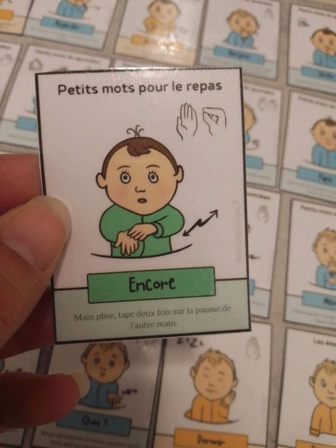 Pictogramme langues des signes bébé autiste Montessori sourd muet ...