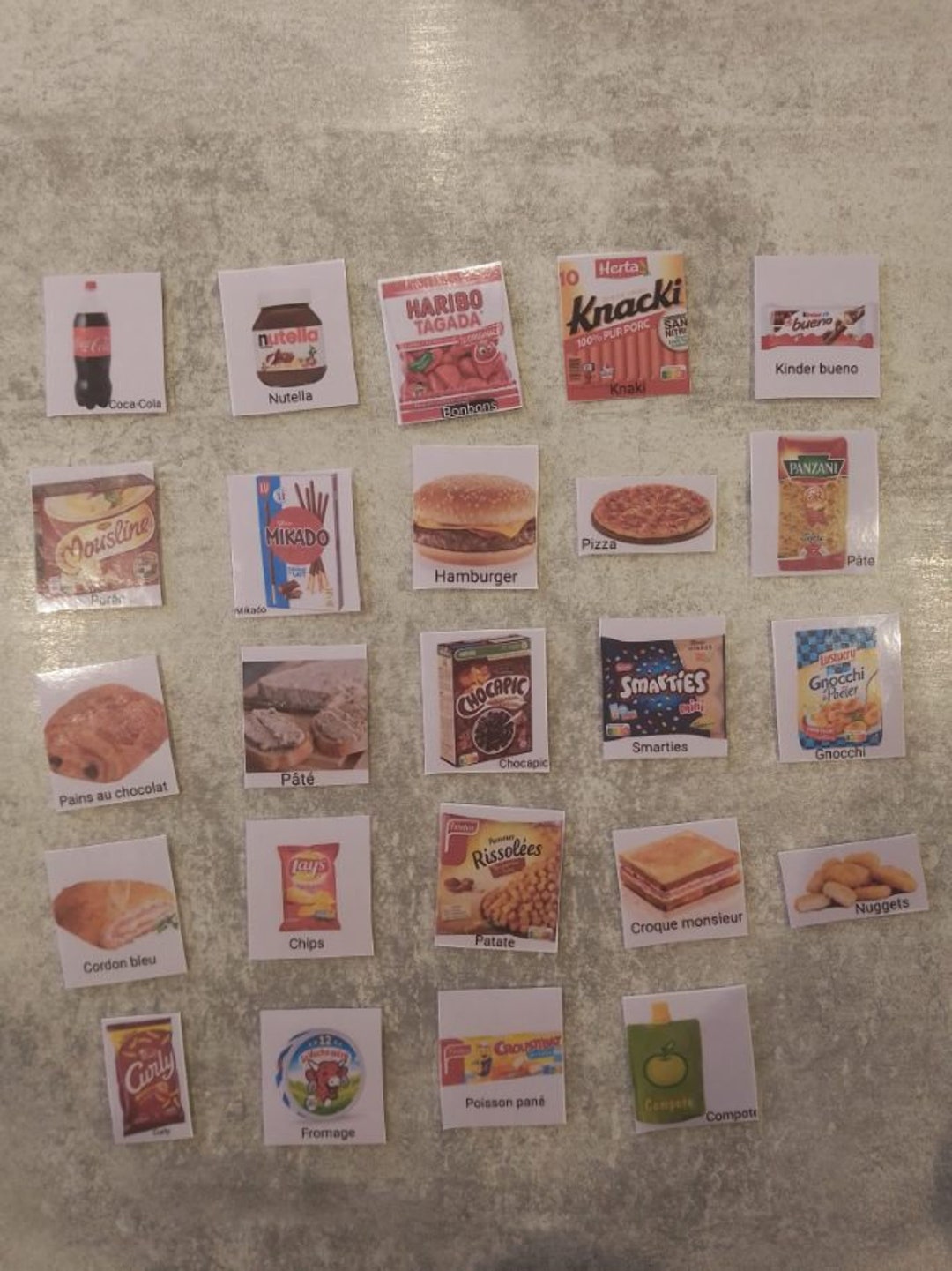 Lot Pictogram Food Binder Pecs Montessori Autistic Nonverbal Language ...