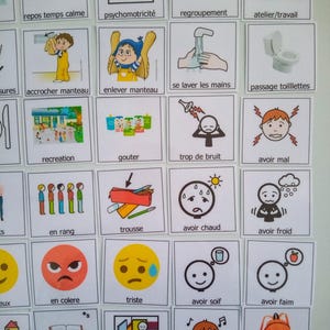 Pictogrammes pecs makaton aesh école crèche IME uema lieux ...