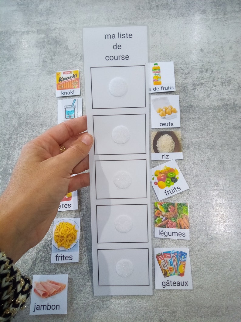 Lista de compras Pictogramas autistas TSA Montessori - Etsy México