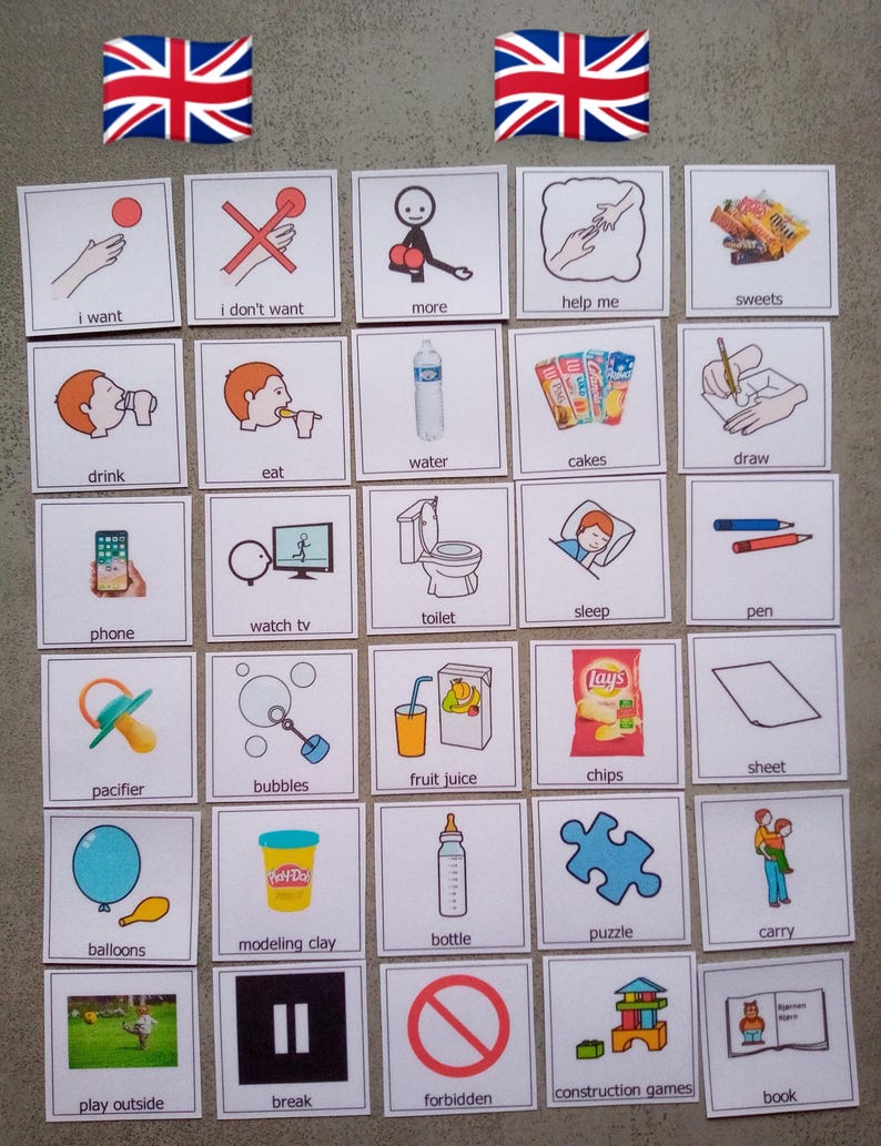 Pictograms for Pecs Communication Binder Autistic - Etsy Australia