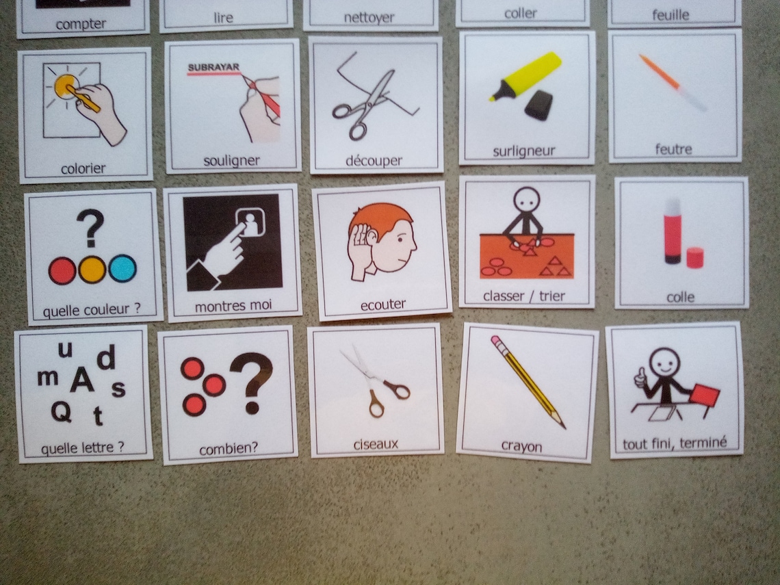 Pictogrammes pecs consignes école aesh - Etsy France