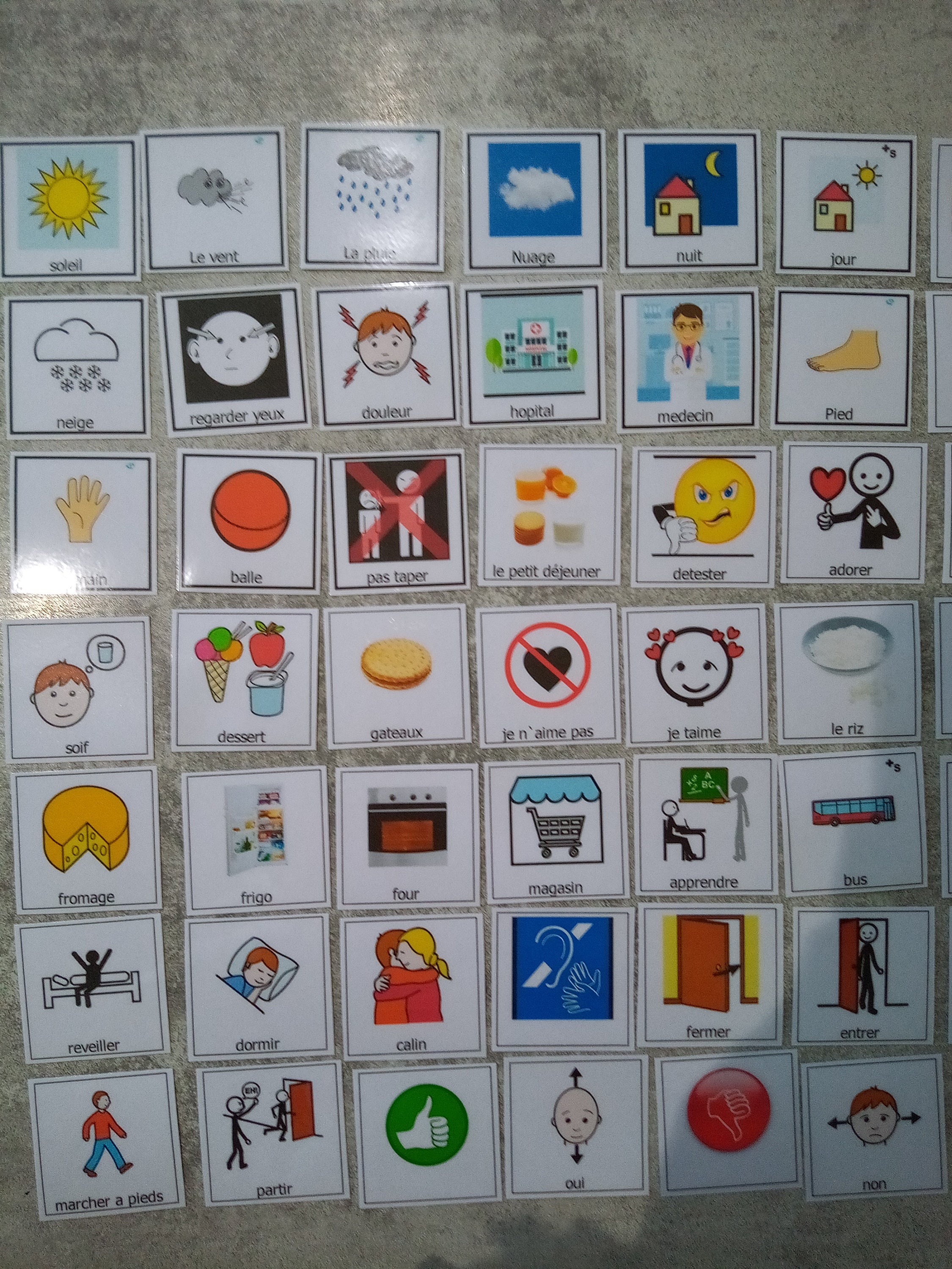 73 pictogrammes pour classeur pecs makaton TSA non verbal communication ...