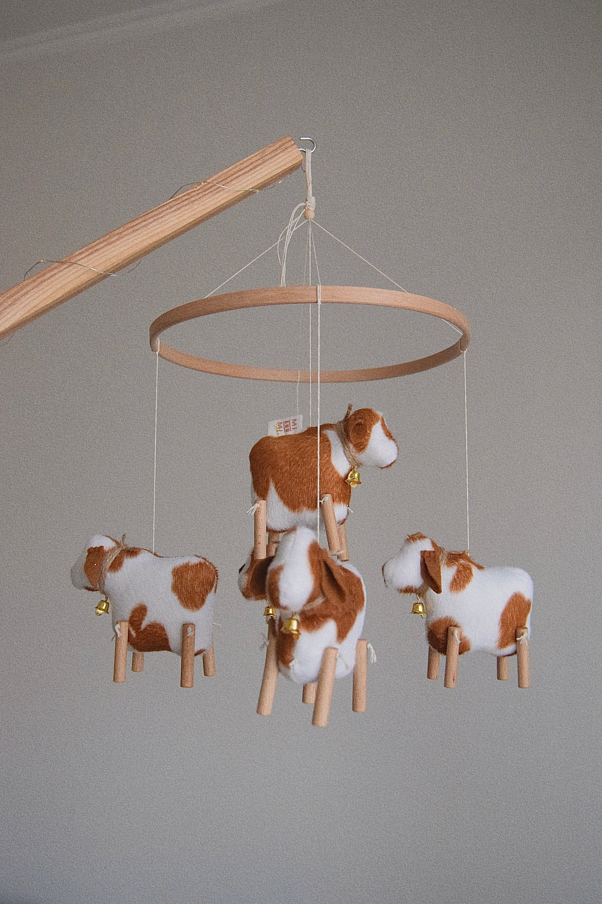 Cow Baby Mobile Brown and White Highland Cow Mobile Farm - Etsy