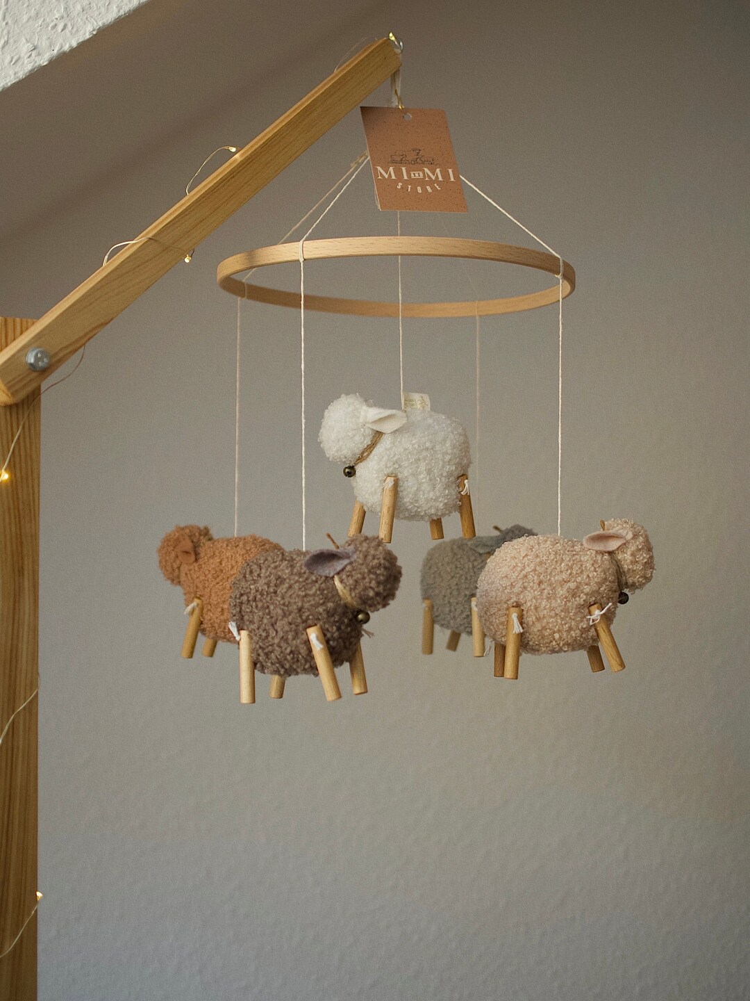 Neutral Baby Mobile Baby Boy Cot Mobile Sheep Crib Mobile - Etsy