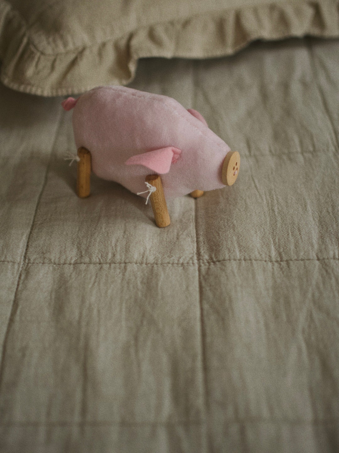 Pig Toy, Piglet Farm Animal Figurine, Farmhouse Decor, Pig Lover Gift ...