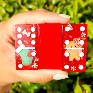 Christmas Dominoe Set. Deluxe Dominoes. Resin Dominoes. Board Games ...