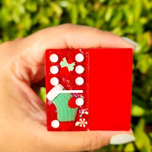 Christmas Dominoe Set. Deluxe Dominoes. Resin Dominoes. Board Games ...