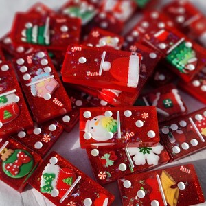 Christmas Dominoe Set. Deluxe Dominoes. Resin Dominoes. Board Games ...