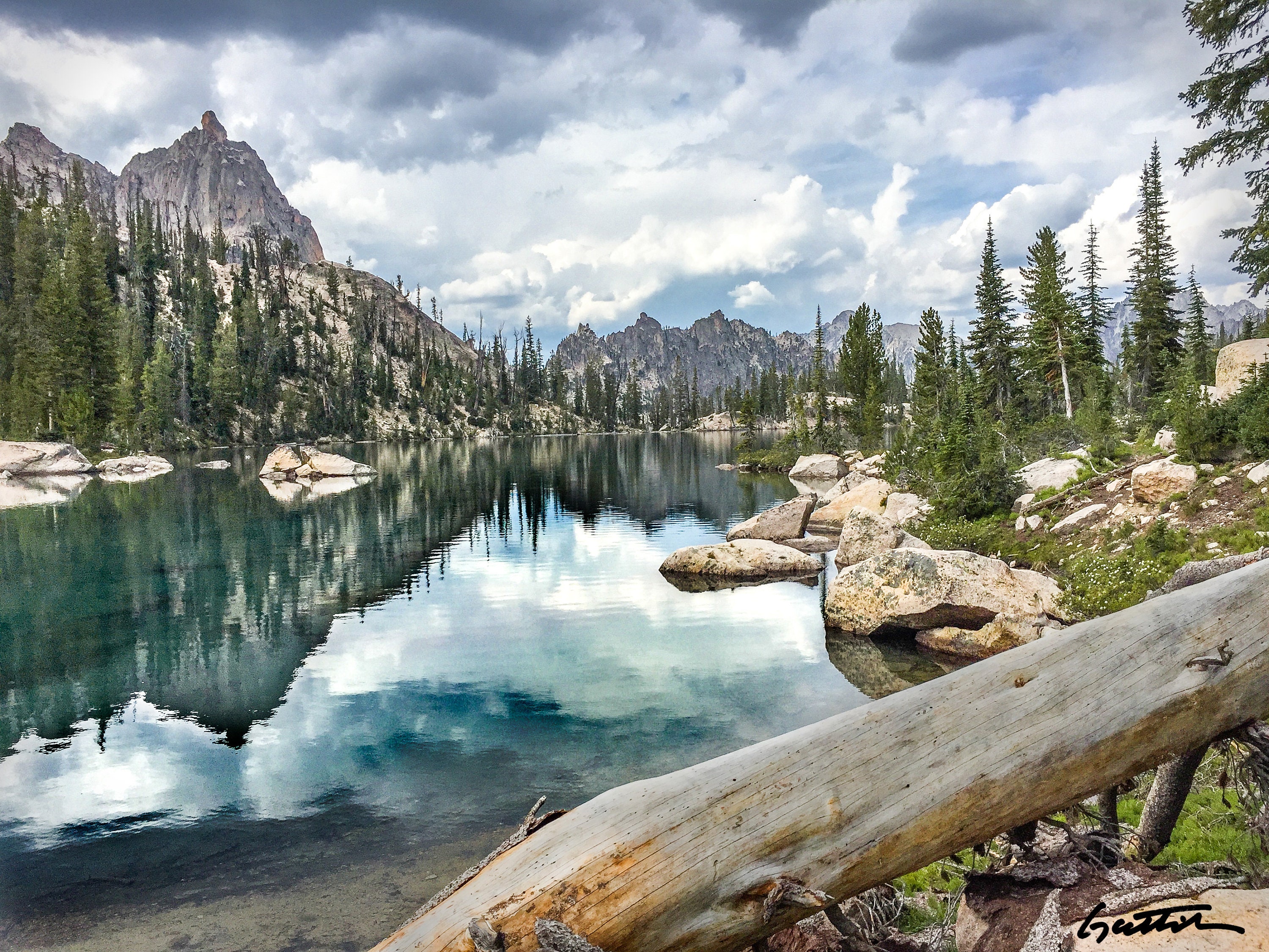 Photograph, Upper Baron Lake, Sawtooth Mountains Stanley, Idaho ...