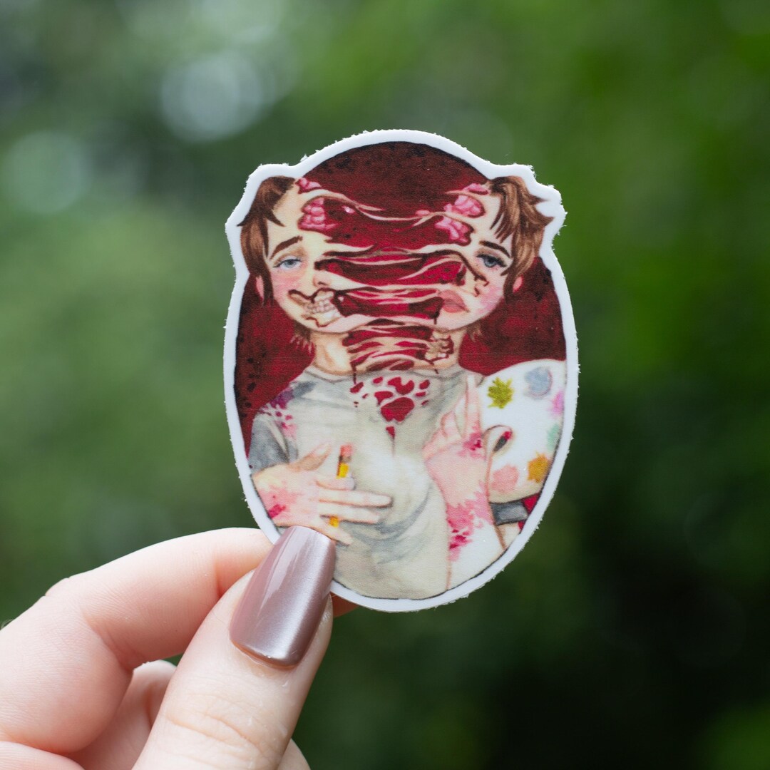 Split Brain Vinyl Sticker - Etsy