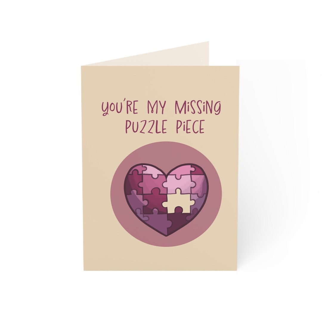 Puzzle Valentine Cards 1, 10, 30, and 50pcs - Etsy