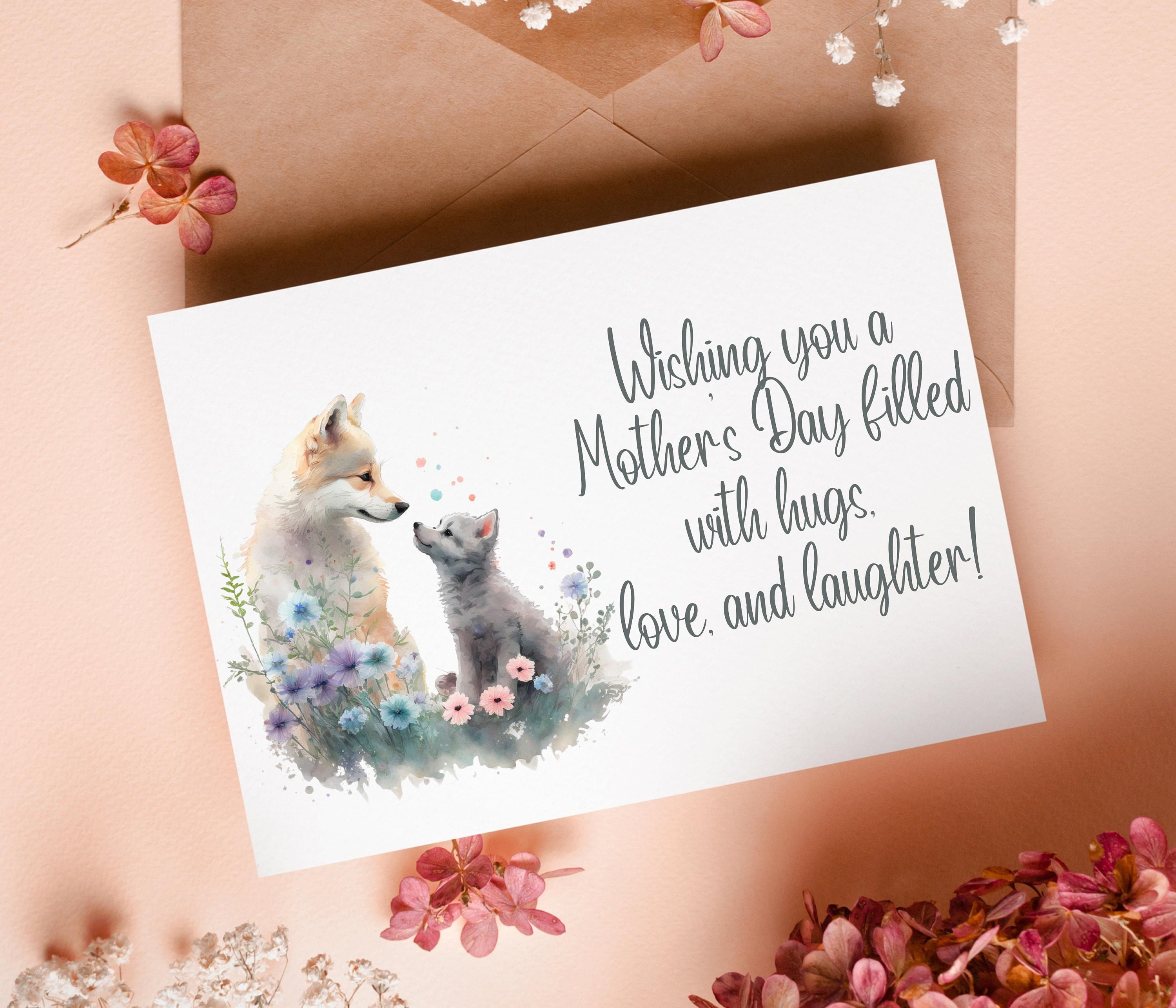 Watercolor Cute Mother and Baby Animals Clipart Clipart 115 - Etsy